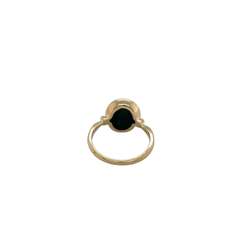 14k Yellow Gold Bloodstone Ring - Attos Antique & Estate Jewelry